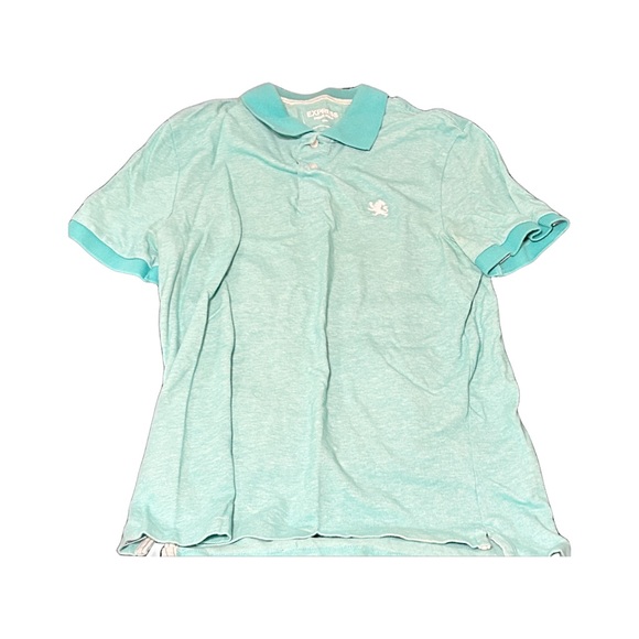 Express | Shirts | Mens Express Green Polo Medium | Poshmark